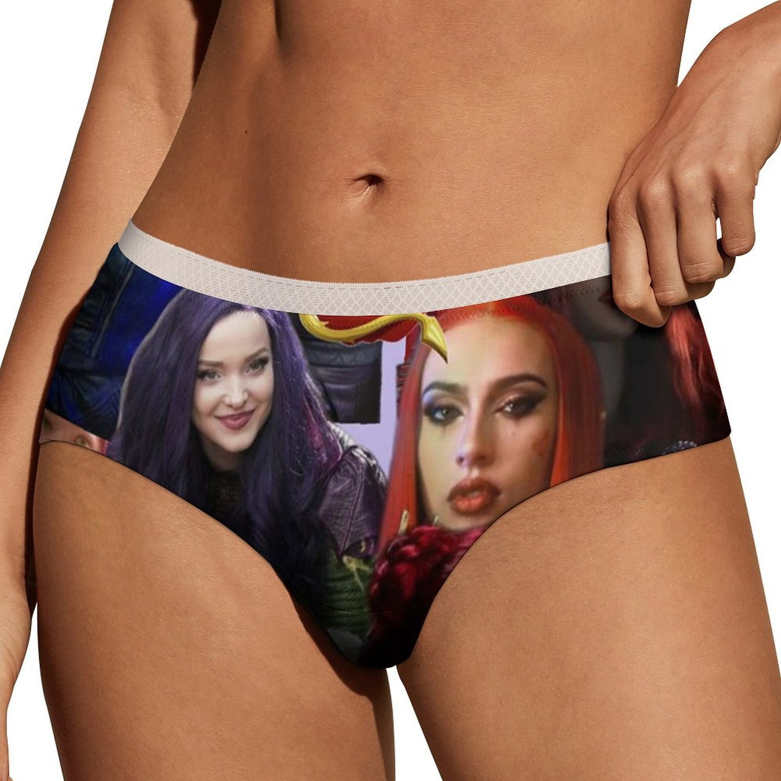 Descendants Womens Underwear Soft Breathable Brief Lace Panty Stretch Hipster Underpants Ladies ...