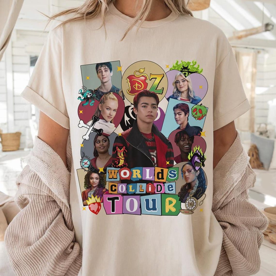 Descendants Zombies World Collide Tour Shirt, Zombies 4 Dawn Of The ...