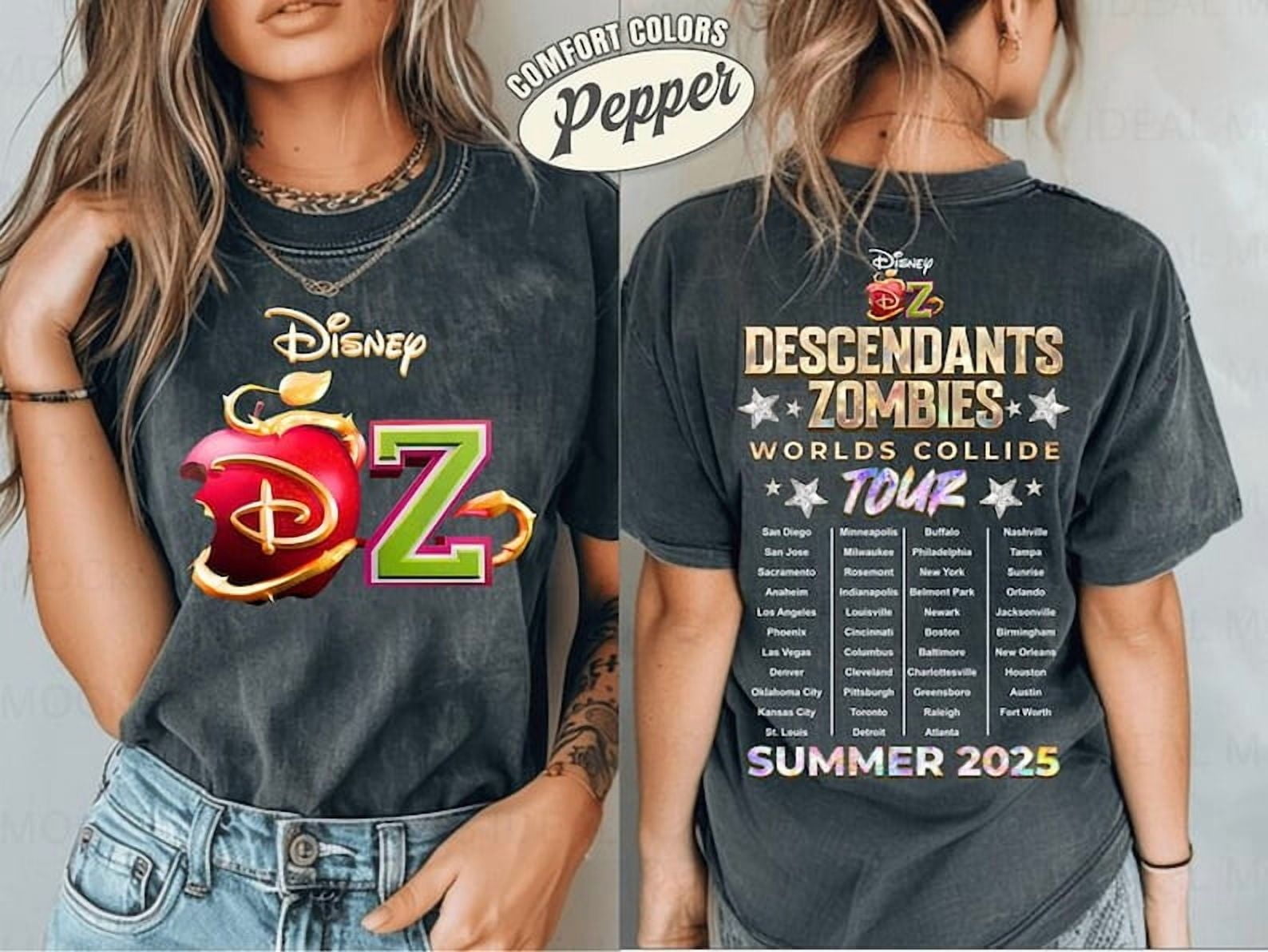 Descendants Zombies World Tour Matching Shirt, The Rise Of Red ...