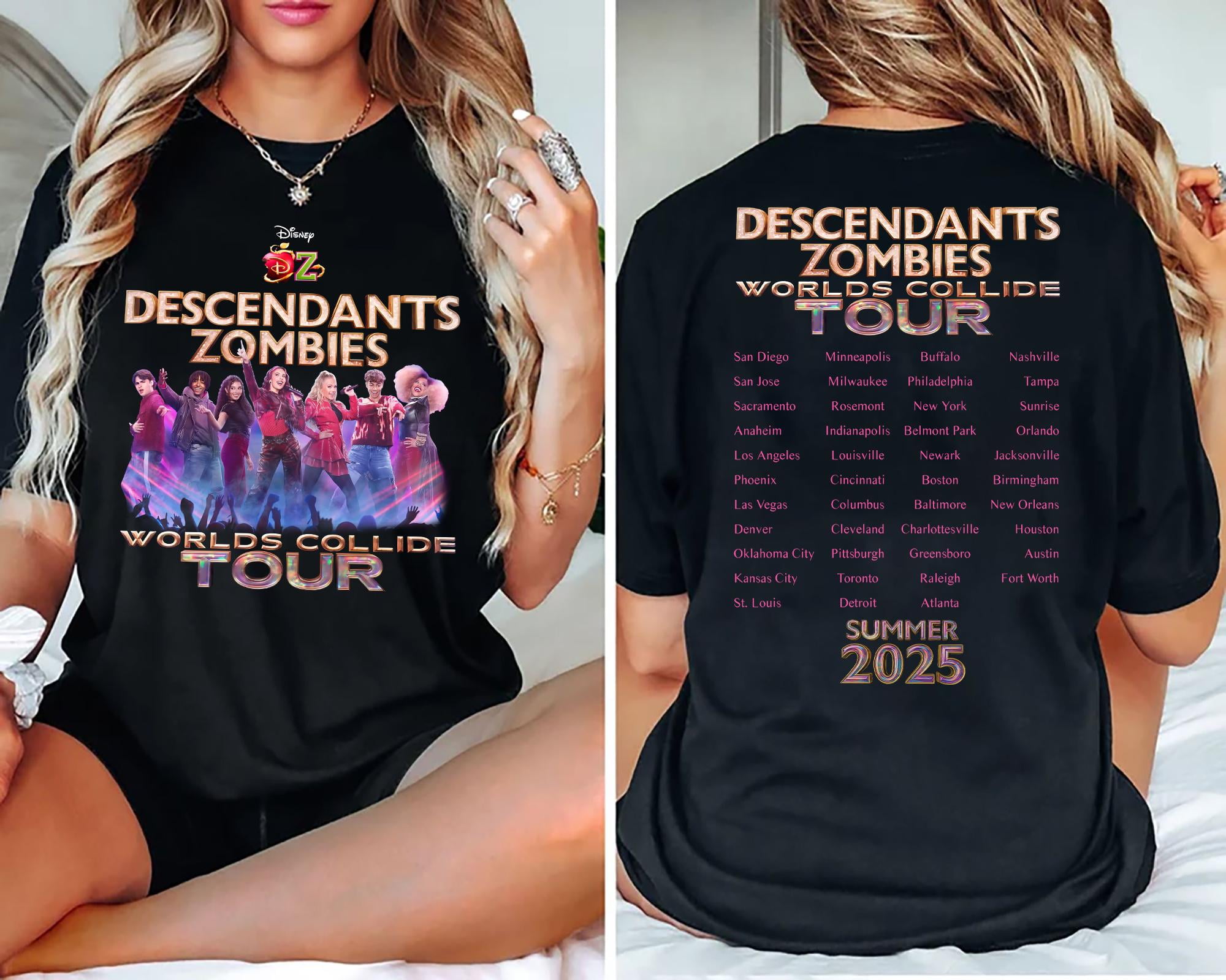 Descendants Zombies World Tour Shirt, Disney The Rise of Red Tee ...