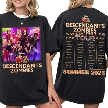 Descendants & Zombies Worlds Collide Tour 2025 Freya Skye T-Shirt ...