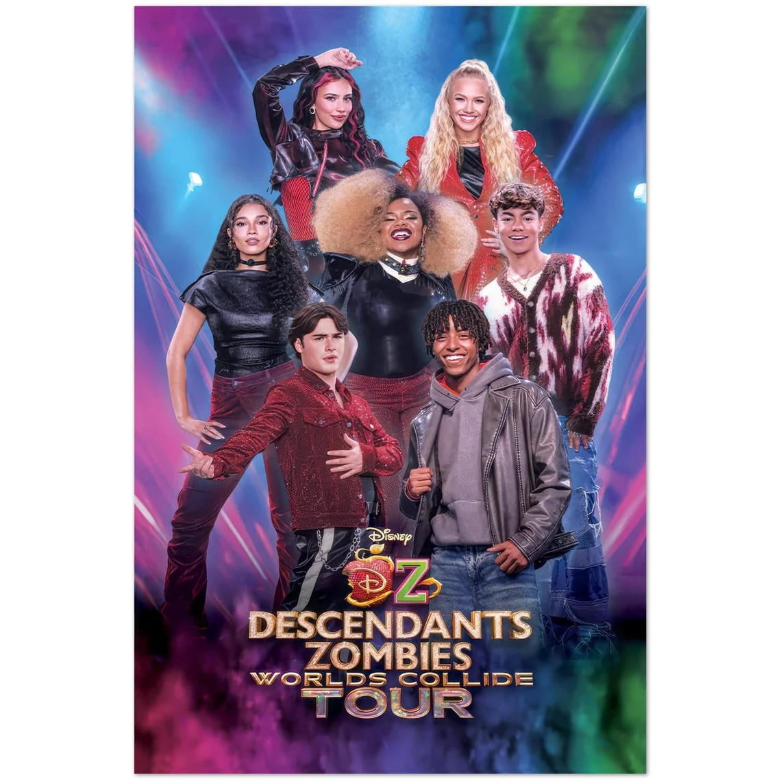 Descendants Zombies Worlds Collide Tour 2025 #2209, Stretched Canvas ...