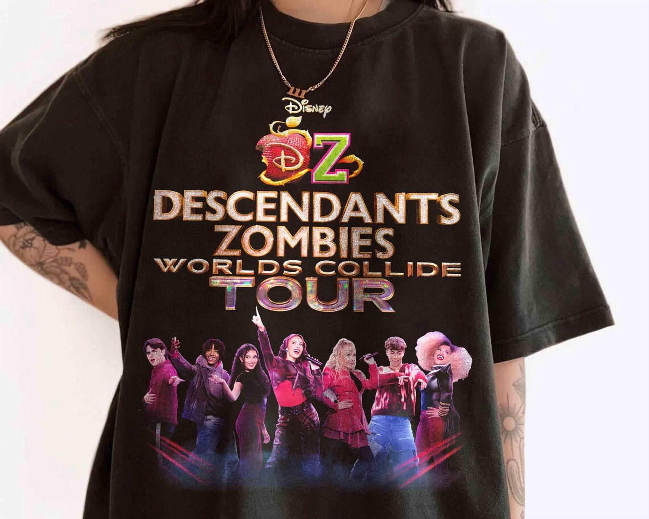 Descendants Zombies Worlds Collide Tour Matching Shirt, Disney The Rise ...