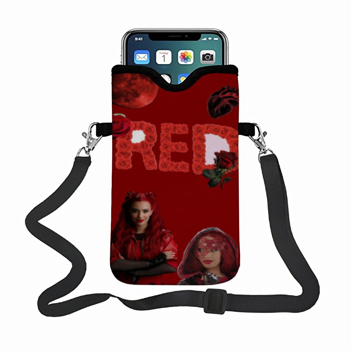 Descendants phone satchel, featuring an adjustable strap small bag ...