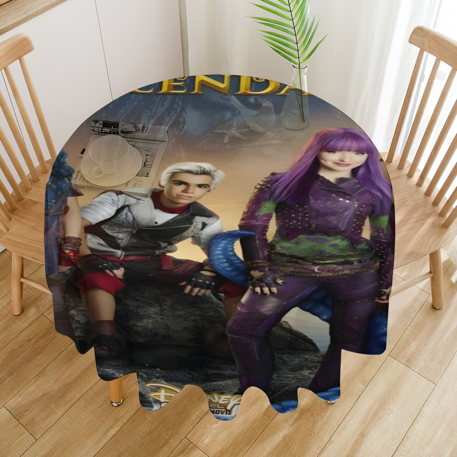 Descendants square tablecloth has an iconic print, fits most tables ...