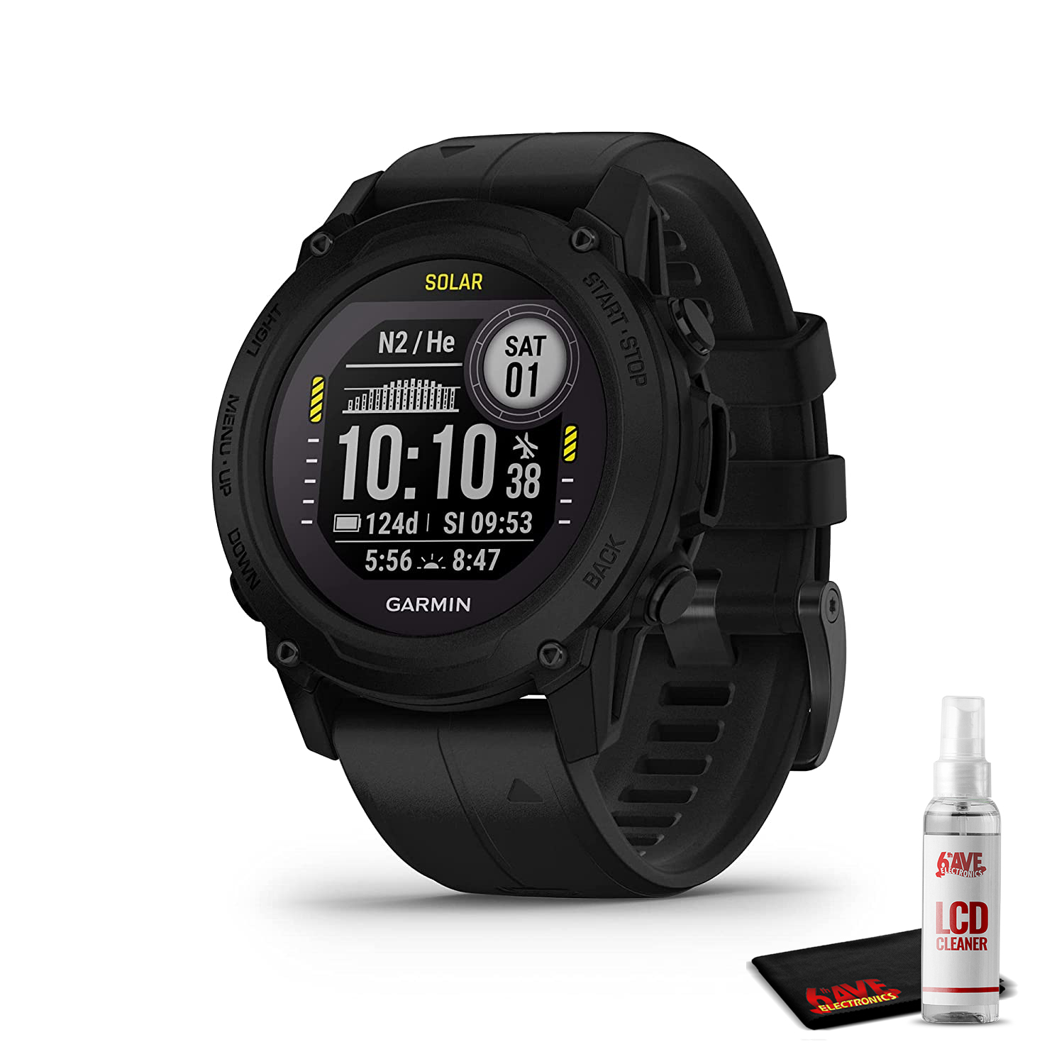 Descent G1 Solar, Rugged Dive Computer with Solar Charging Capabilities ...