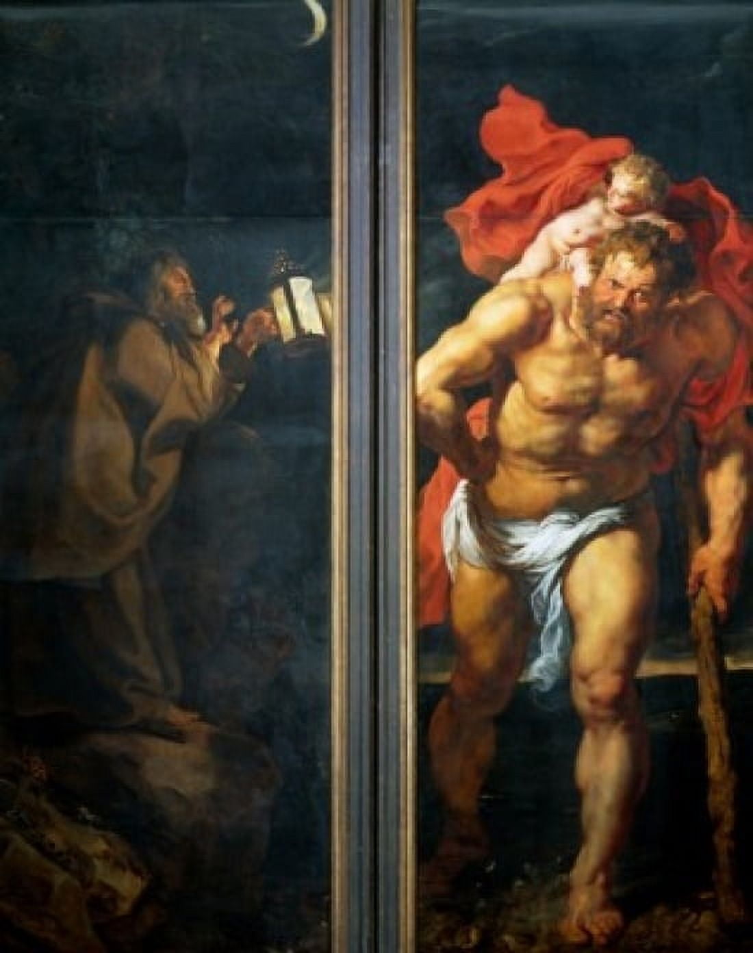 Descent from the Cross Triptych: Saint Christopher and an Unknown Saint by Peter Paul Rubens ...
