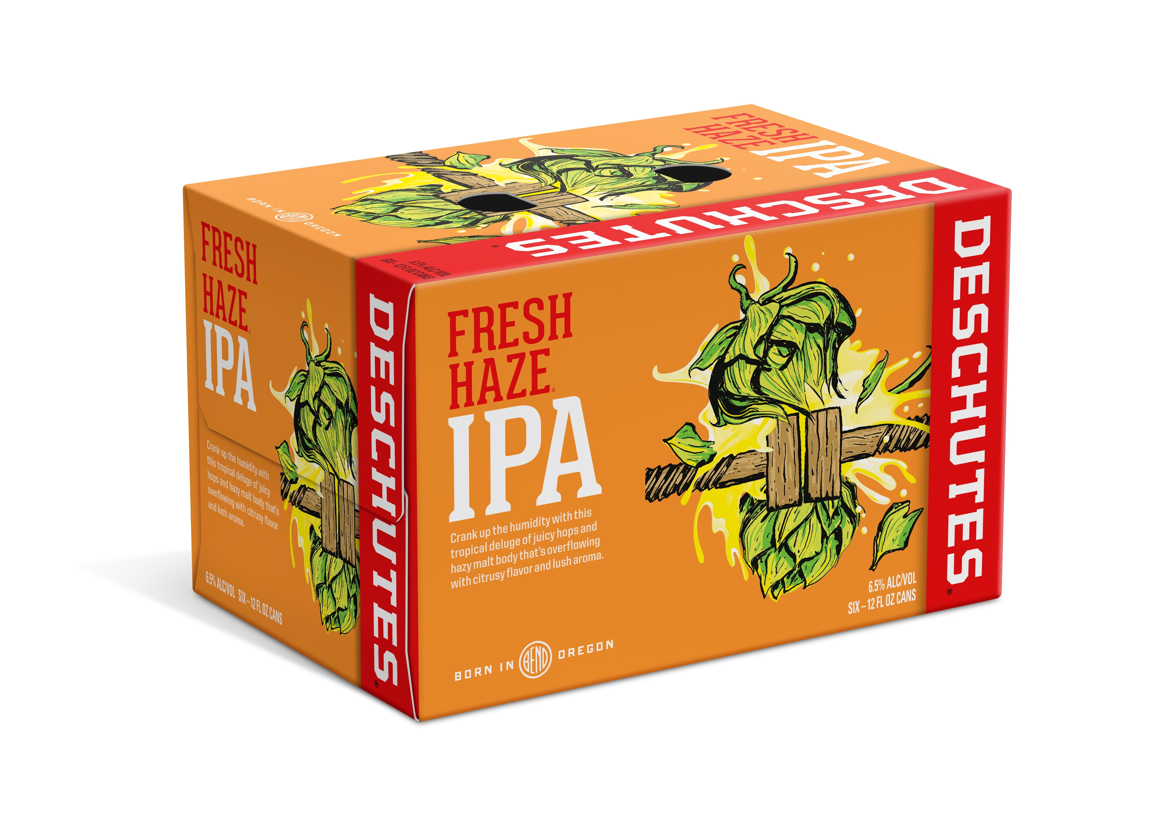 Deschutes Fresh Haze Hazy IPA Craft Beer, 6 Pack, 12 fl oz Aluminum ...