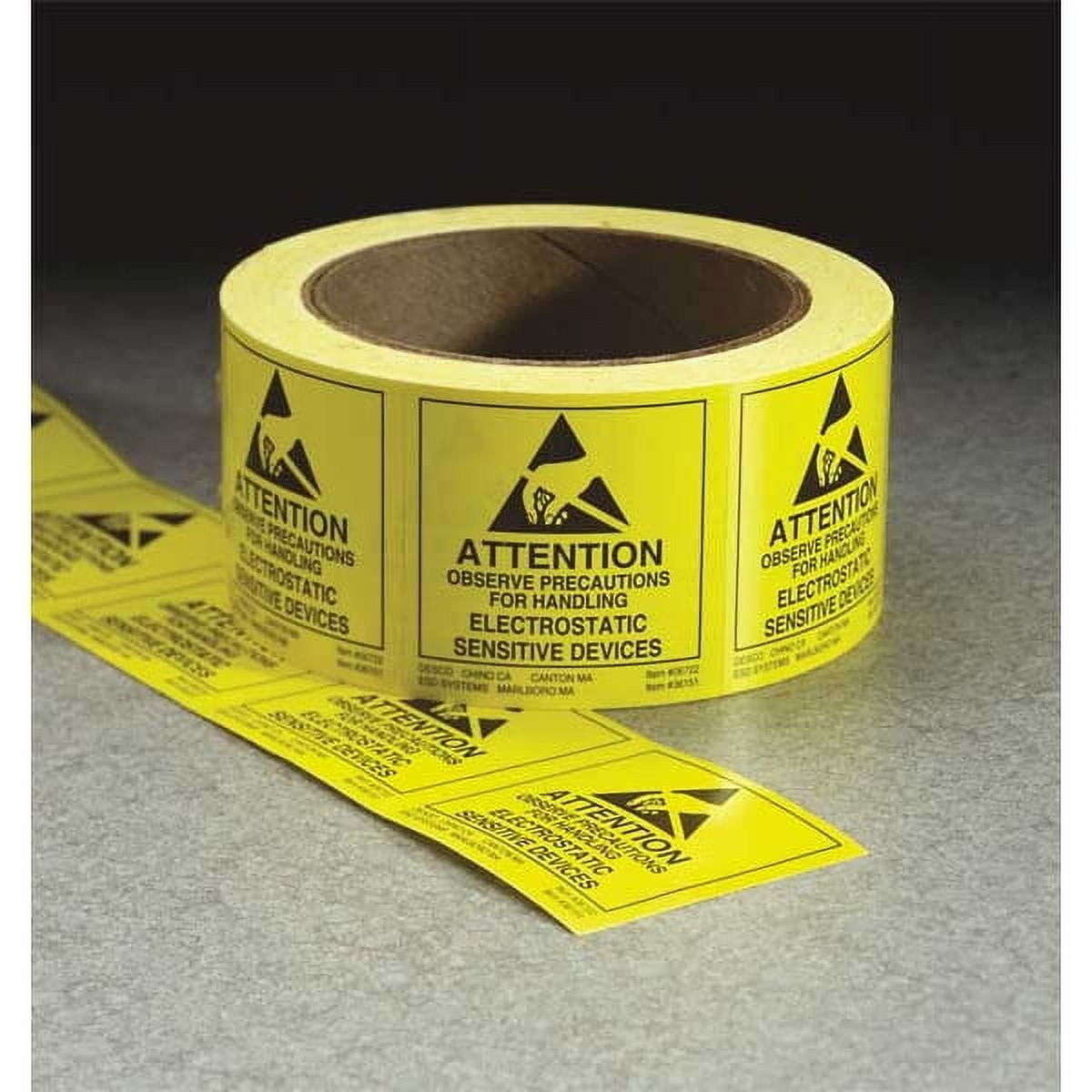 Desco ESD Susceptibility Label,2"x2",PK500 06722 - Walmart.com