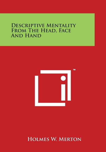 Descriptive Mentality from the Head, Face and Hand (Paperback ...