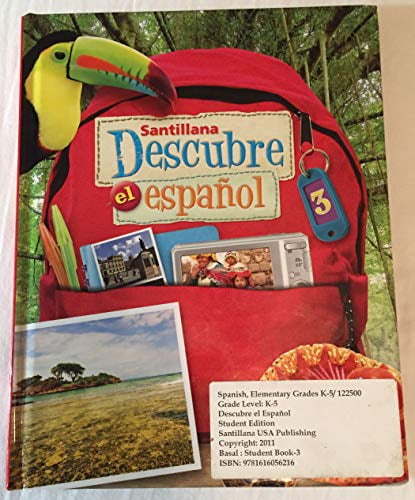 Pre-Owned Descubre el español con Santillana Student Textbook Level E ...