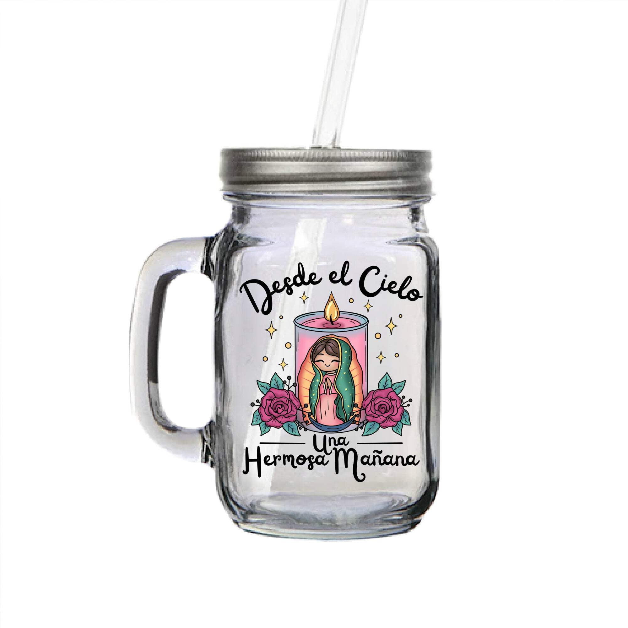 Desde El Cielo Virgencita Mason Jar Mug - Walmart.com