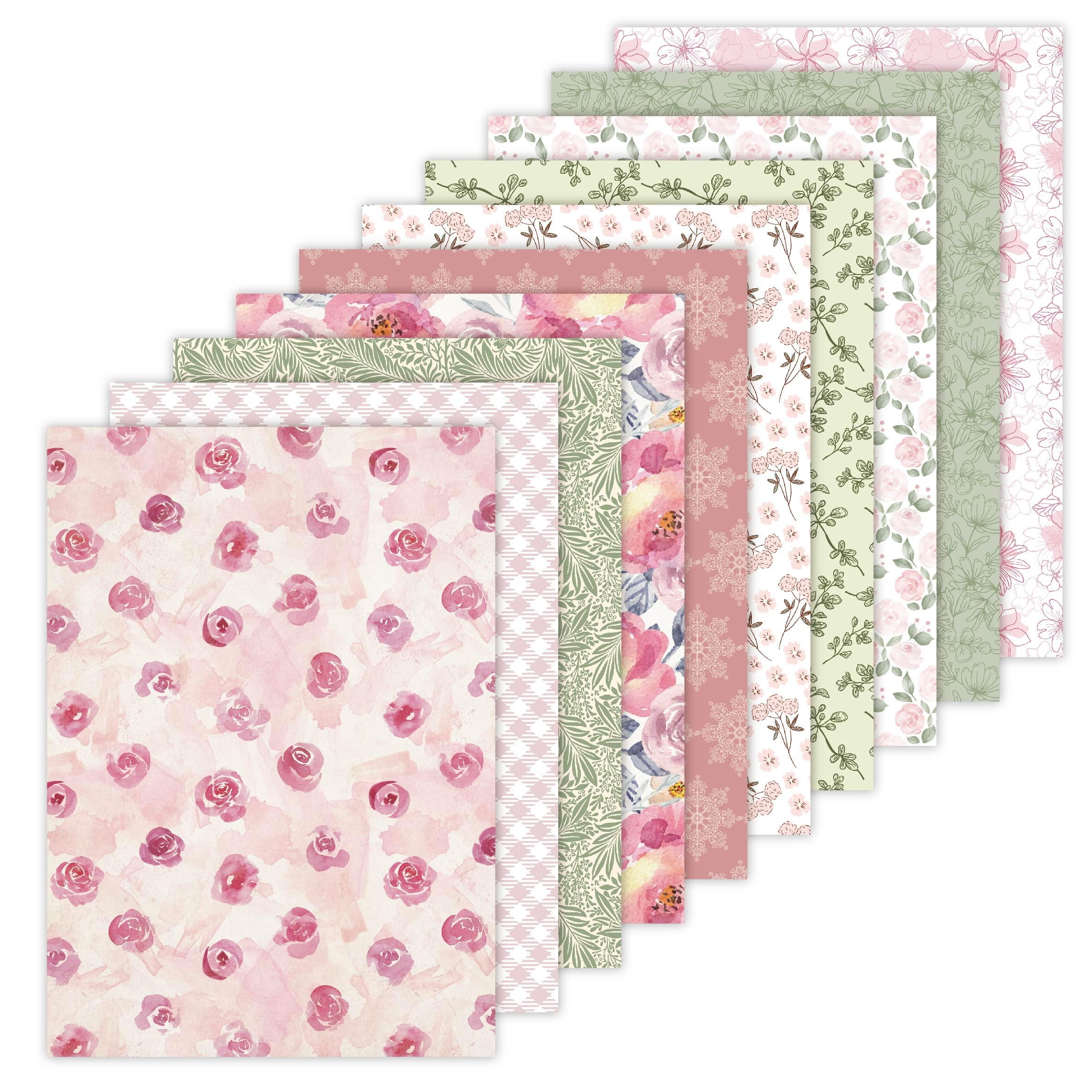 Desecraft 48 sheets Spring TSF6 Vintage Scrapbooking Cardstock ...