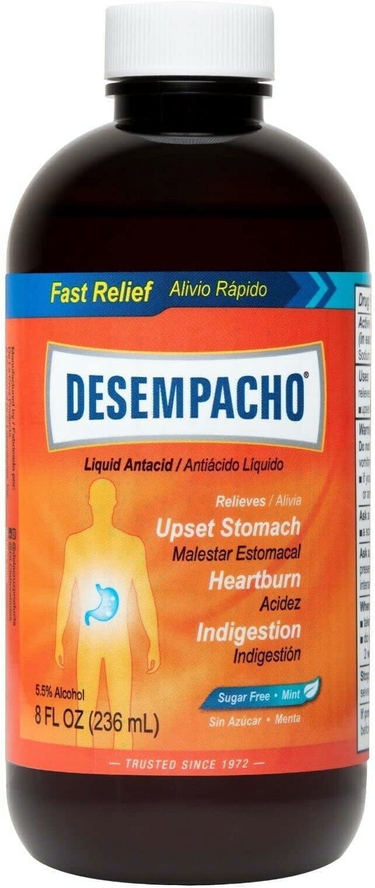 Desempacho Liquid Antacid, Fast Relief for Upset Stomach, Heartburn and ...