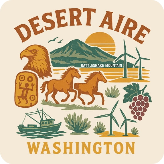 Desert Aire Washington Keepsakes Souvenir Vinyl Sticker – Destination ...