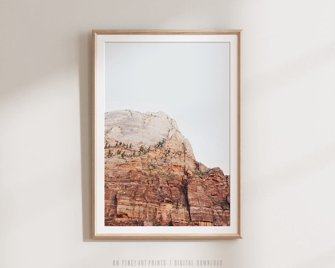 Desert Boho Burnt Orange Boho Canyon Southwestern Poster Unframed Paper ...