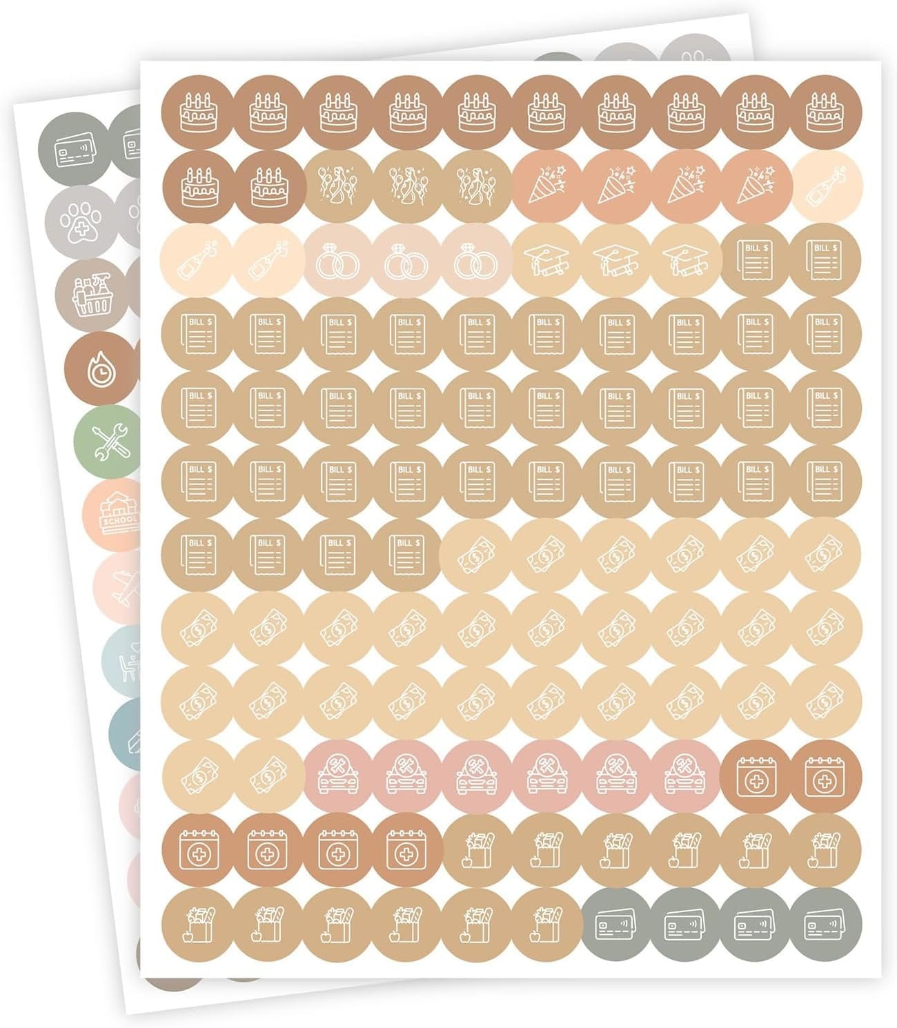 Desert Boho Planner Productivity Stickers for Home Chores Errands ...