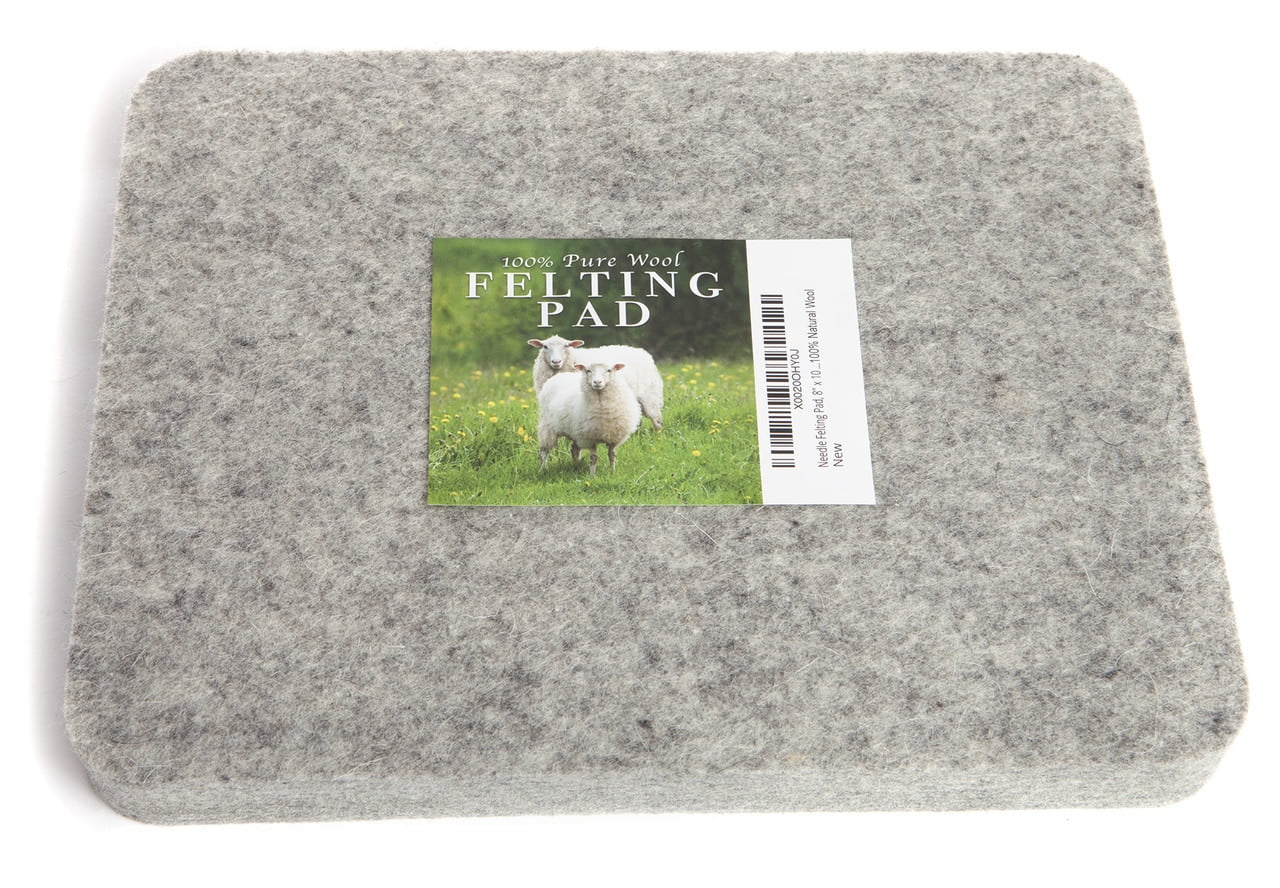 Desert Breeze USA-Made 100% Natural Wool Needle Felting Pad, Wet ...