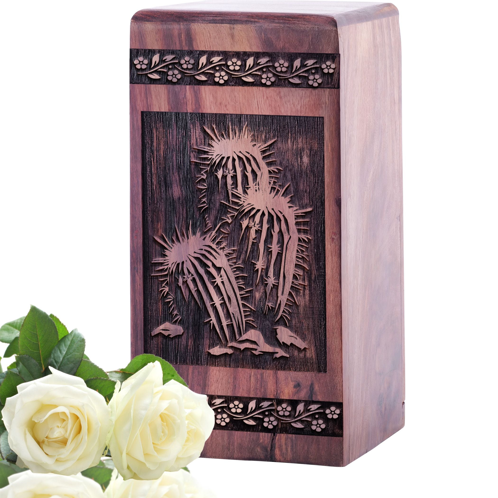 Desert Cactus Urn - Large Urns For Human Ashes Adult Female - Cremation ...
