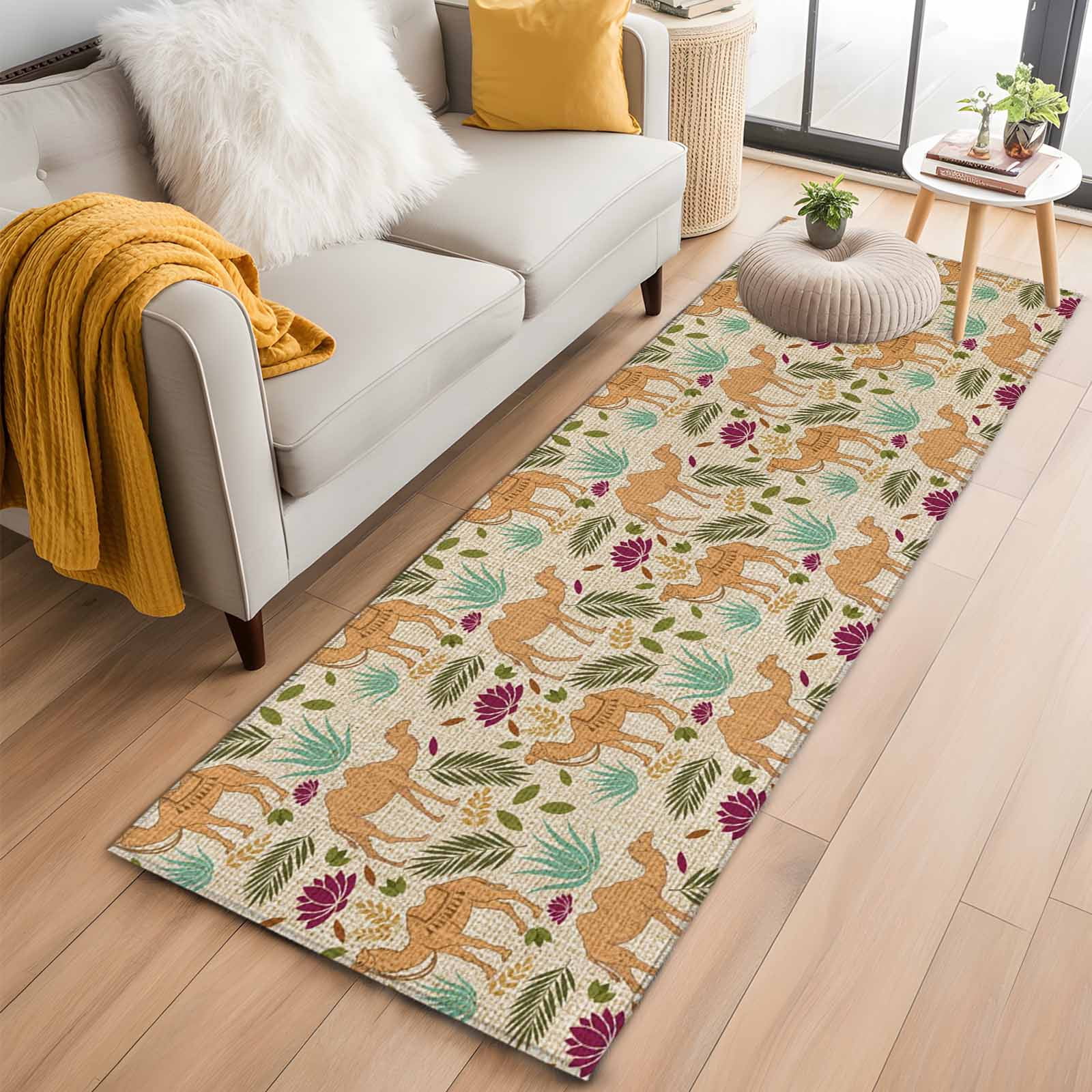 Desert Camels 2'x6' Runner Rugs for Hallway Kitchen Bedside Non Slip ...
