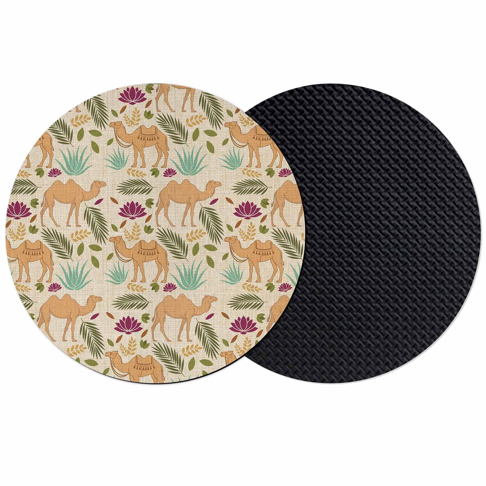 Desert Camels Coasters Set of 2, Absorbent Coasters for Drinks, Vintage ...