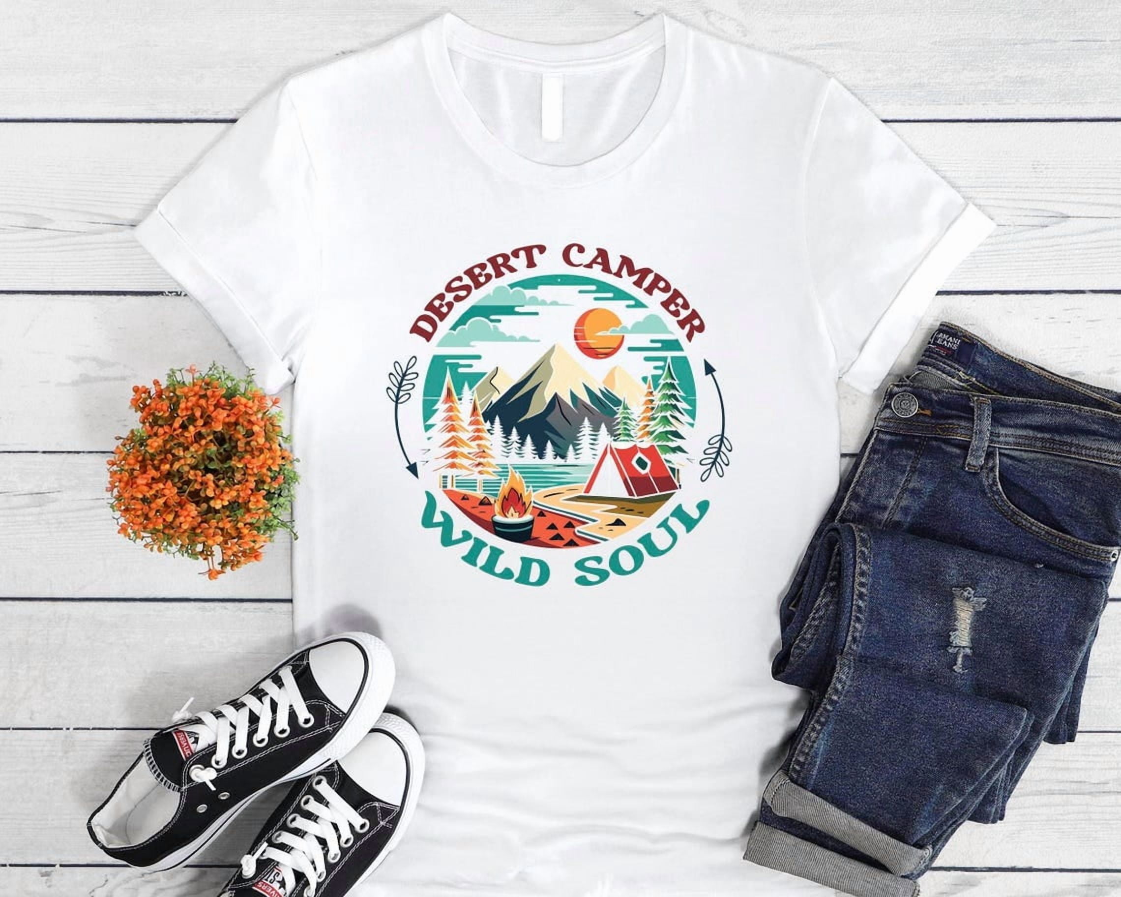 Desert Camper Wild Soul Shirt, Camp Life Shirt, Campfire Shirt, Family ...