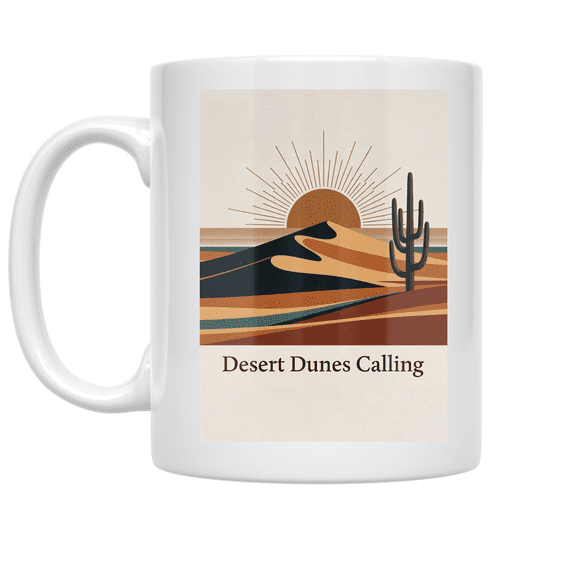 Desert Dunes Calling Art - Nature Enthusiast - 11 oz Ceramic Coffee Mug - Walmart.com