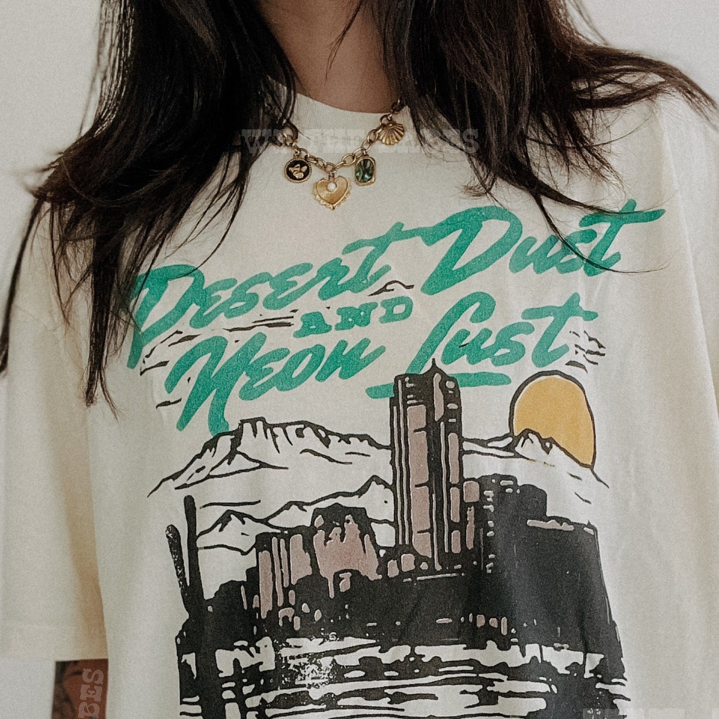 Desert Dust Tee, Western Cowgirl Trendy Aesthetic Graphic Tee, Vintage ...