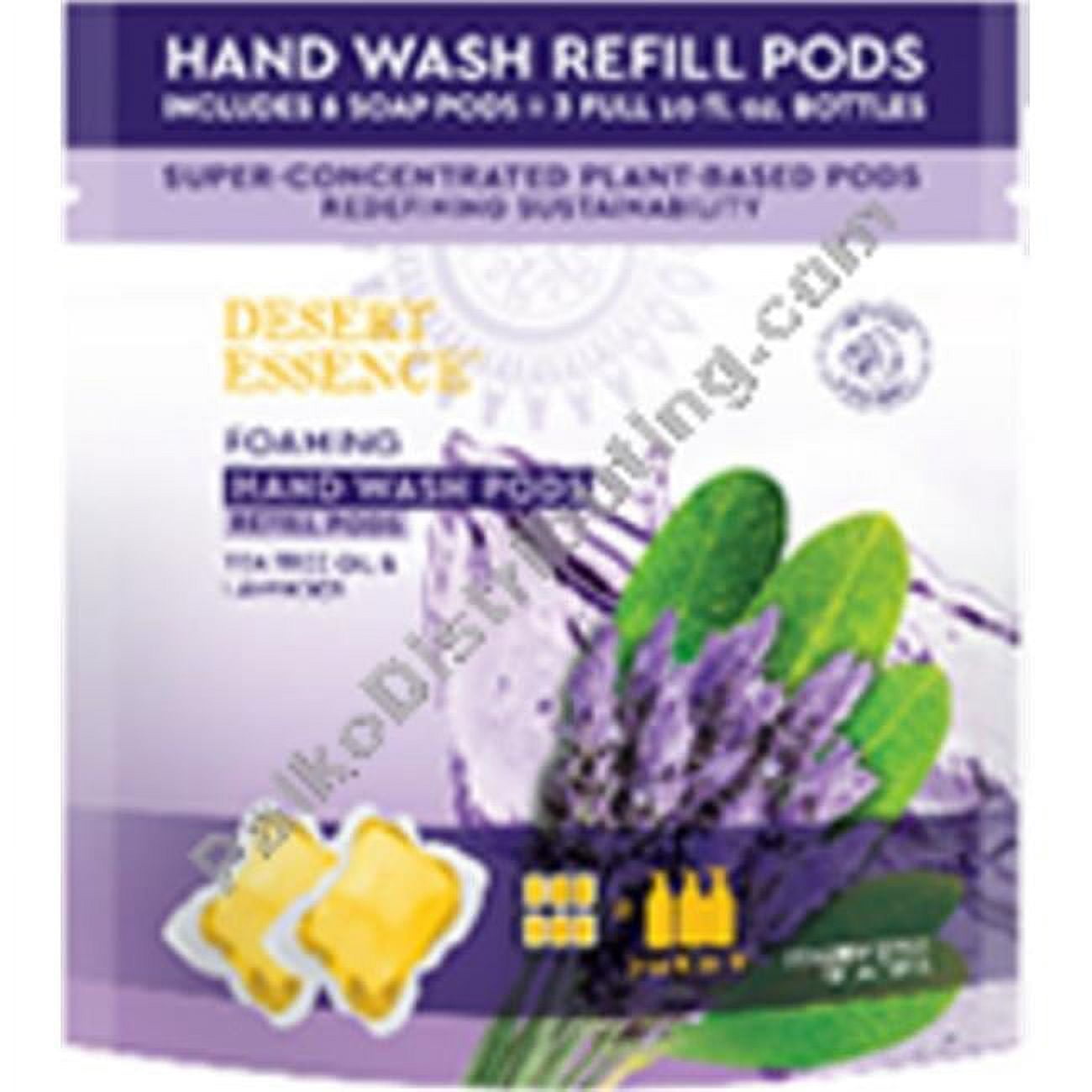 Desert Essence 184523 Lavender Refill Foam Hand Wash - 6 Pods - Walmart.com