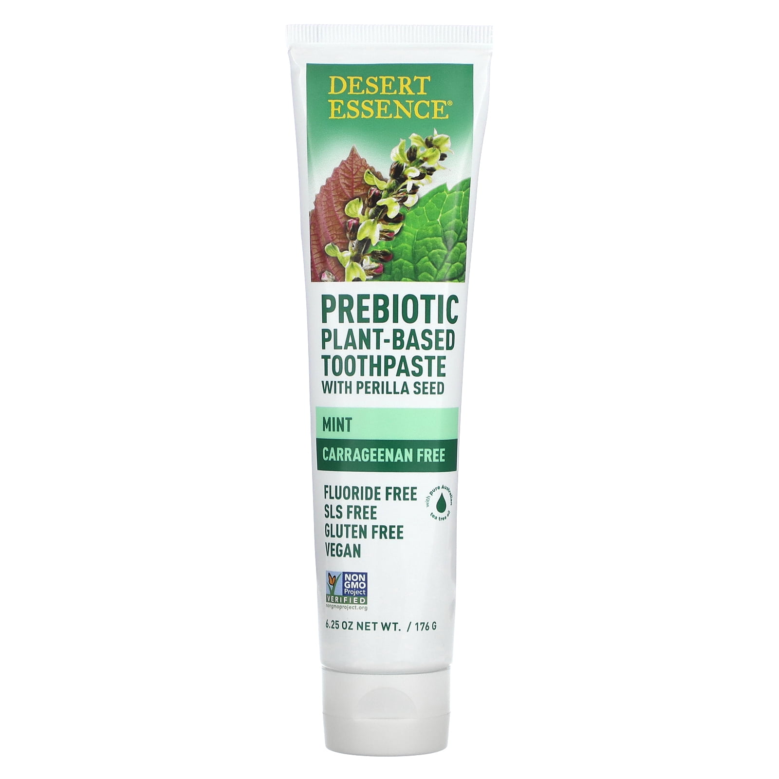 Desert Essence Prebiotic Plant Based Toothpaste-Mint 6.25 fl oz Paste ...