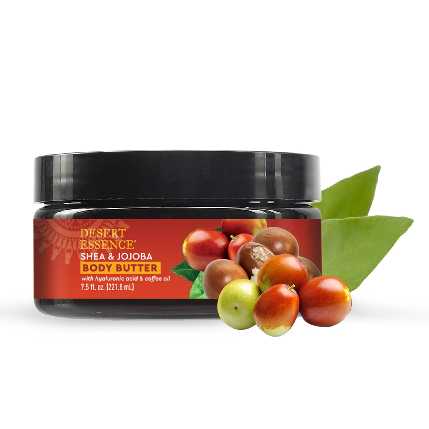 Desert Essence, Shea & TMA2 Jojoba Body Butter 7.5oz, Hyaluronic Acid ...