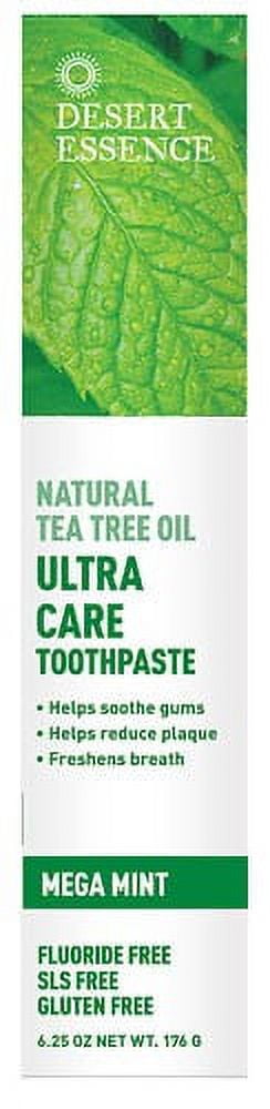Desert Essence Tea Tree Oil Ultra Care Toothpaste - Mega Mint 6.25 oz ...