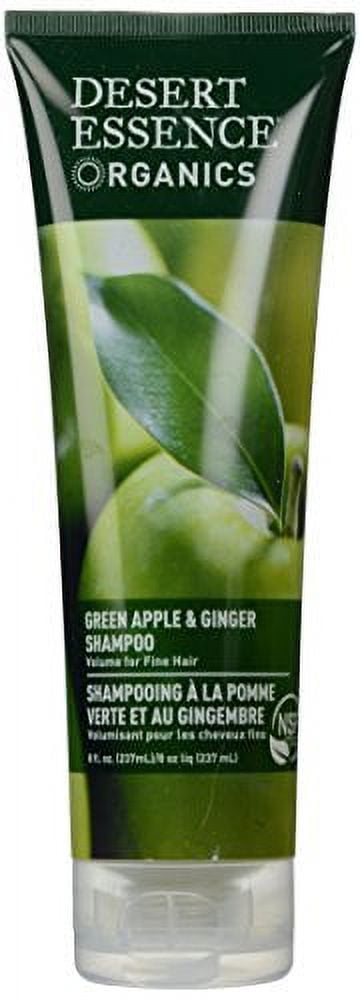 Desert Essence Organic Thickening Shampoo, Green Apple and Ginger, 8 oz ...