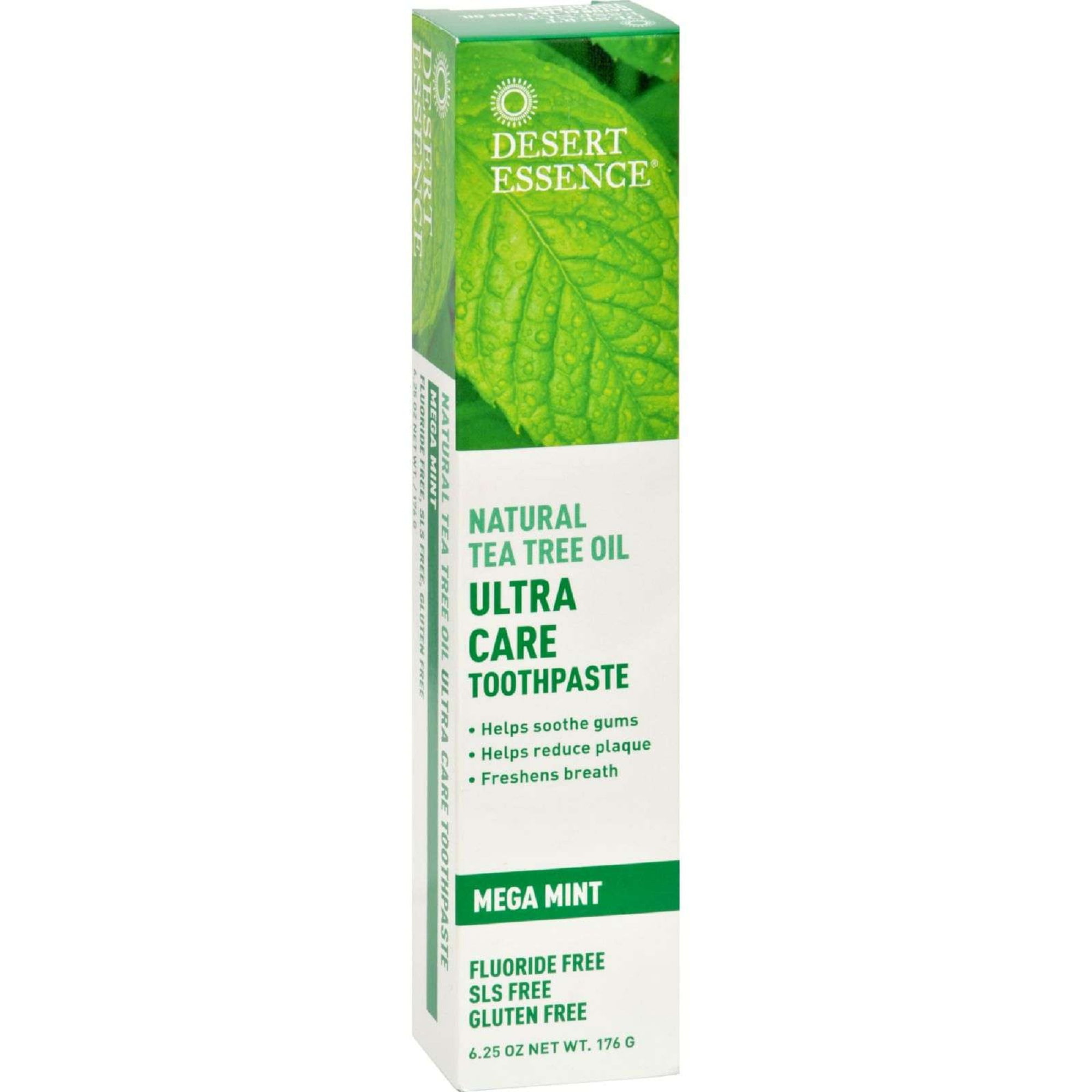 Desert Essence Toothpaste Tea Tree Ultra Care Mint, 6.25 oz - 3 Pack ...