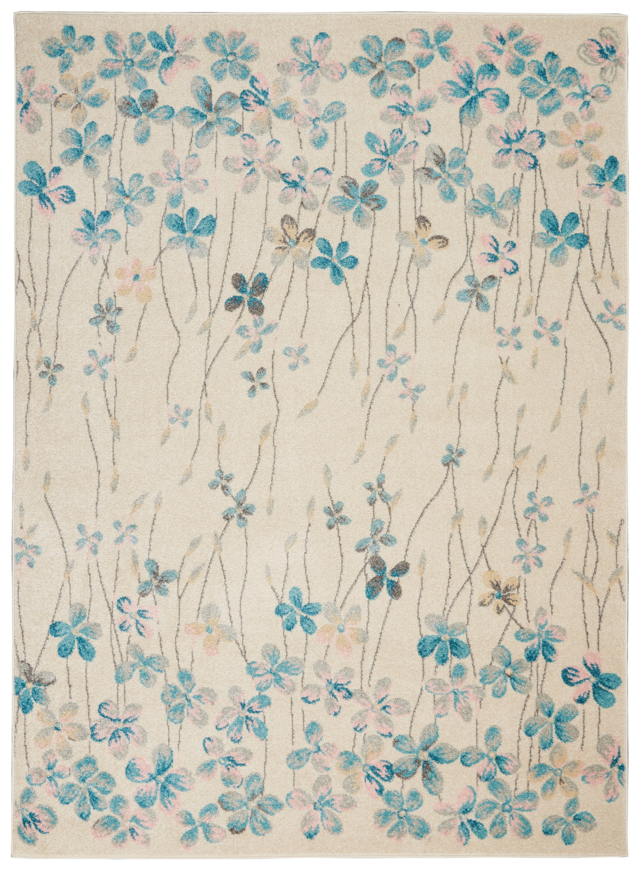 Desert Fields Bohemian Floral Loomed Area Rug, 6' x 9' - Walmart.com