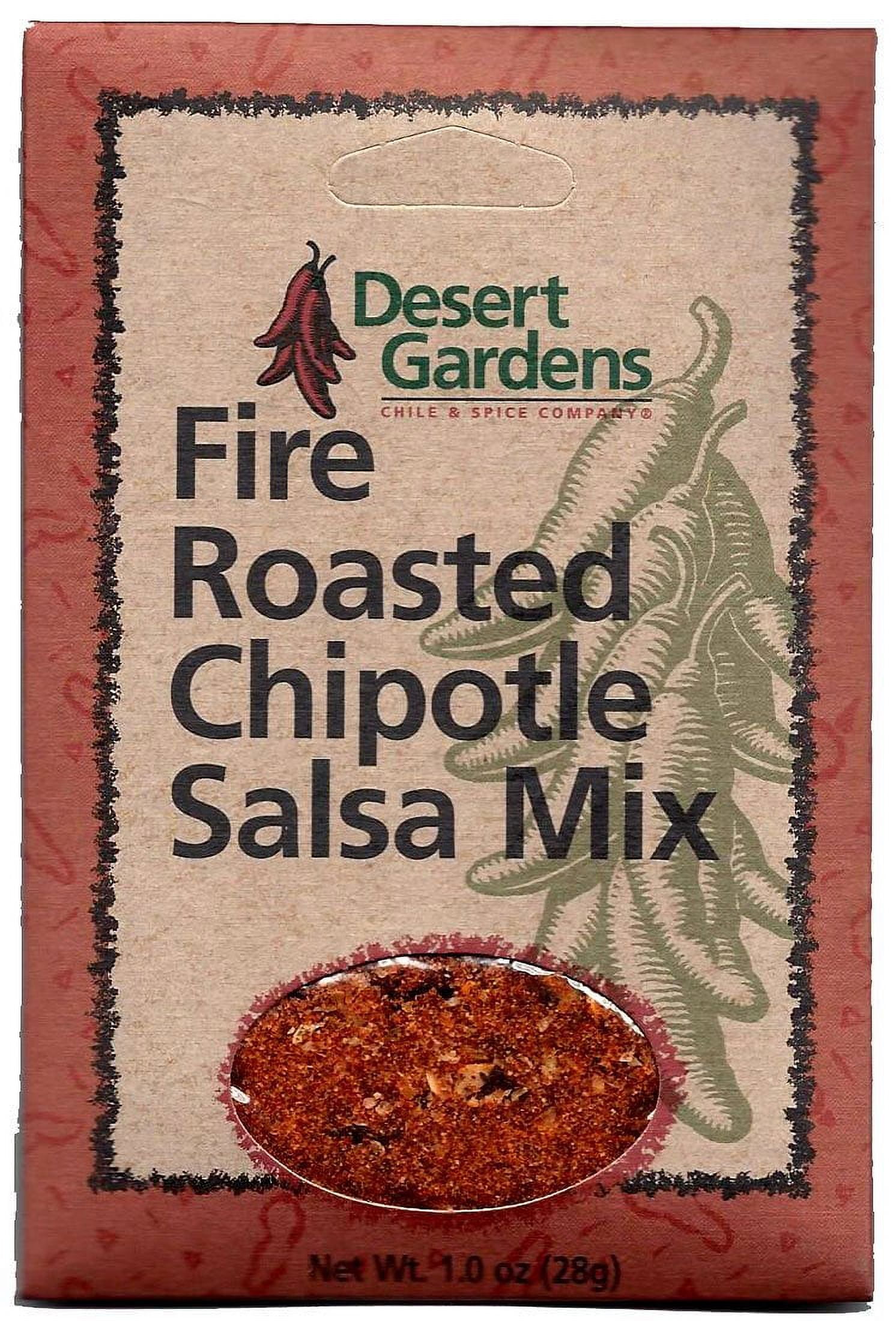 Desert Gardens Fire Roasted SAF21 Chipotle Salsa Mix (Pack of 4 ...