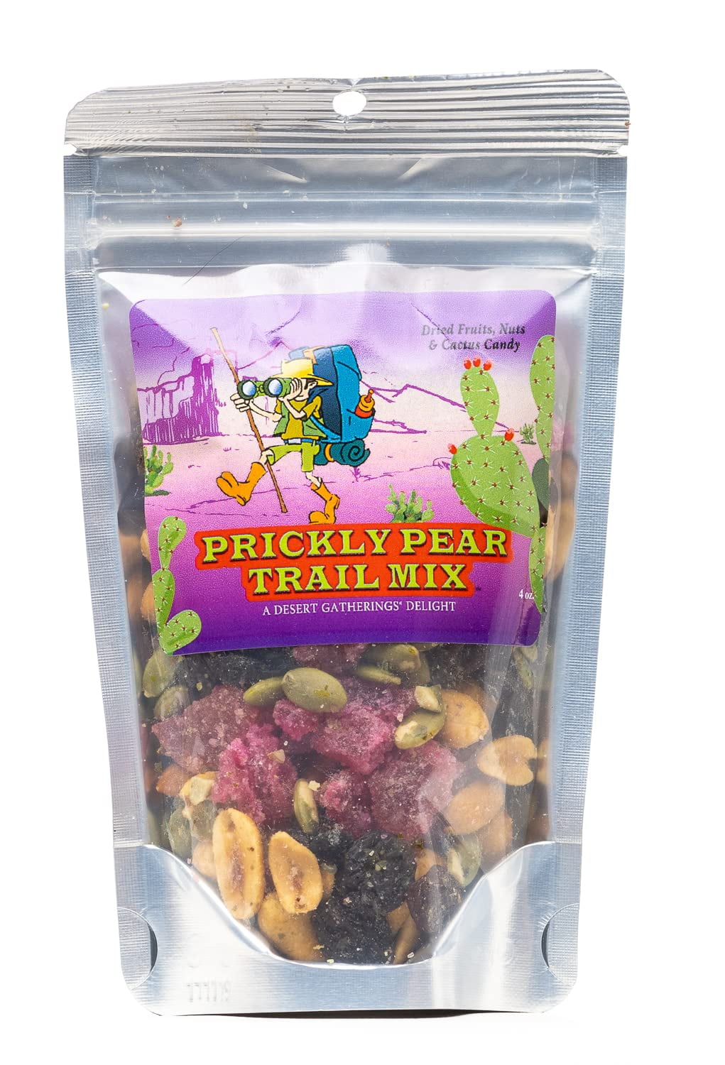 Desert Gatherings Prickly Pear TGF4 Trail Mix - Dried Fruit, Almonds ...
