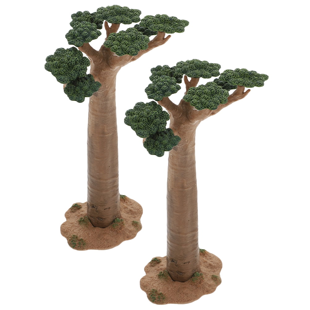 Desert Green Plant Model Micro Landscape Craft Decor Pvc Scale Tree ...