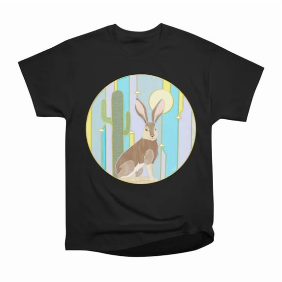 Desert Hare Stained Glass T-Shirt Tee Gift For Him Merch For Her ...
