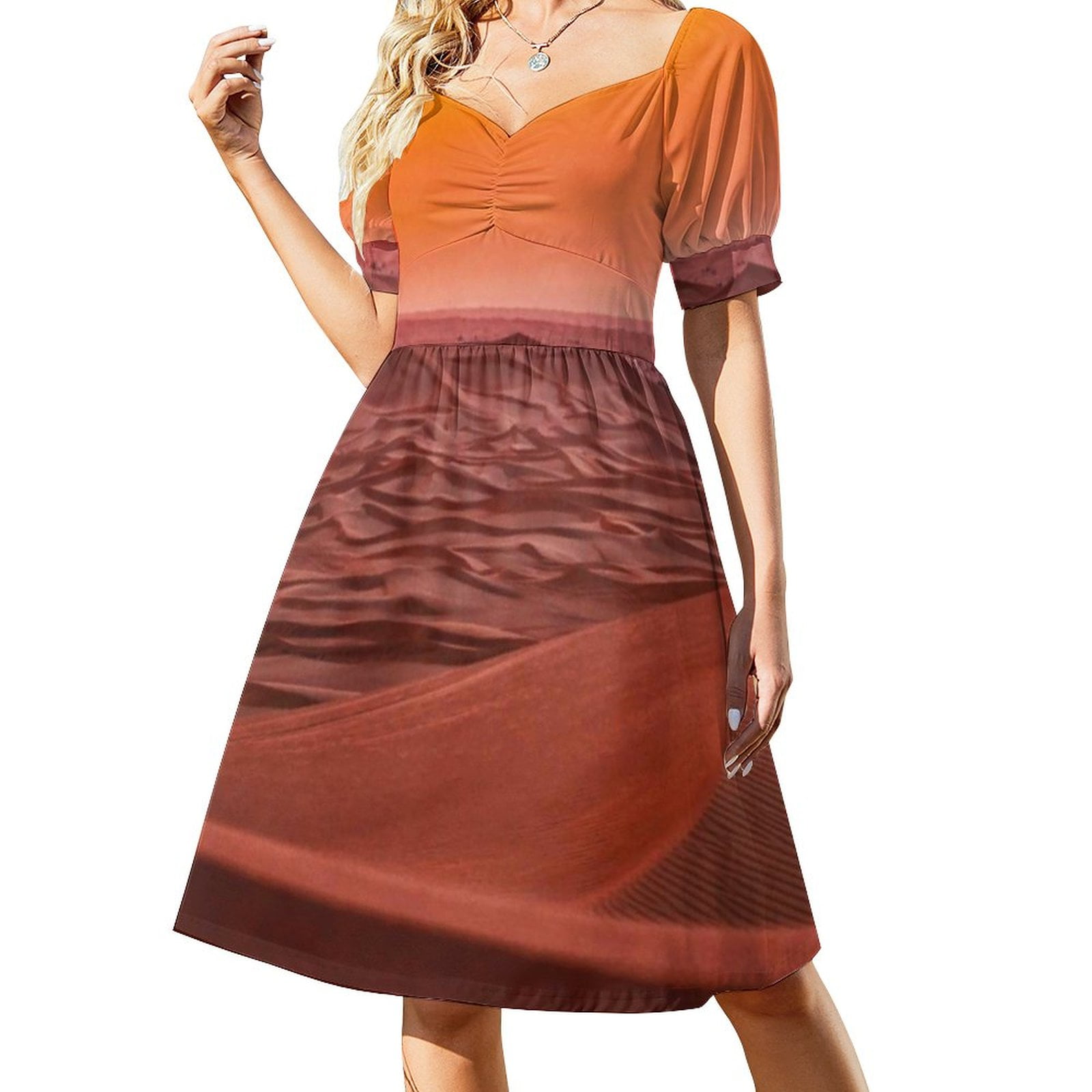 Desert Landscape Dress Dark Clouds and Cactus Cute Dresses Spring ...