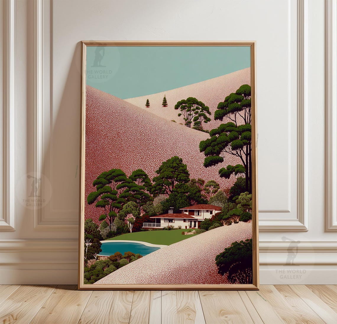 Desert Landscape Mid Century Modern Retro Nature Poster Unframed Paper ...