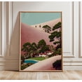 Desert Landscape Mid Century Modern Retro Nature Poster Unframed Paper ...