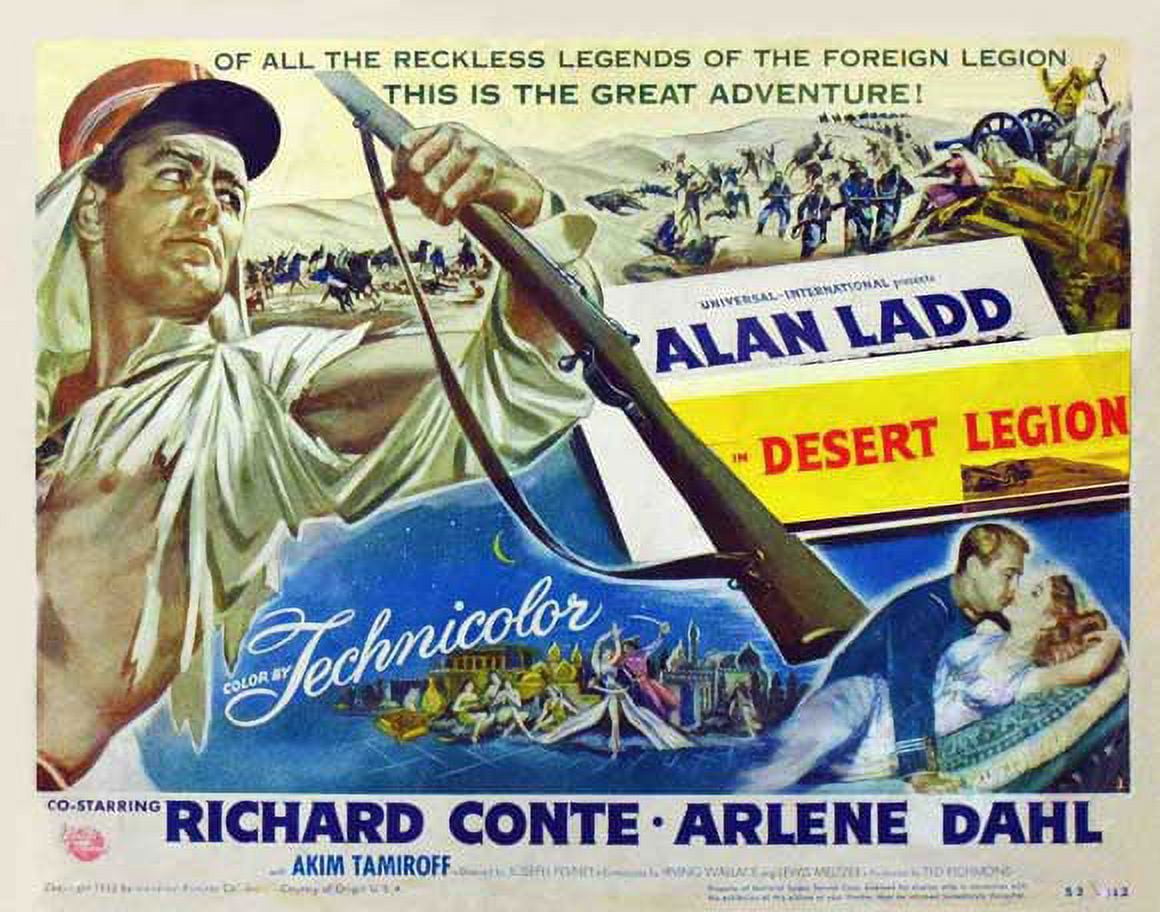 Desert Legion - movie POSTER (Style B) (11" x 17") (1953) - Walmart.com