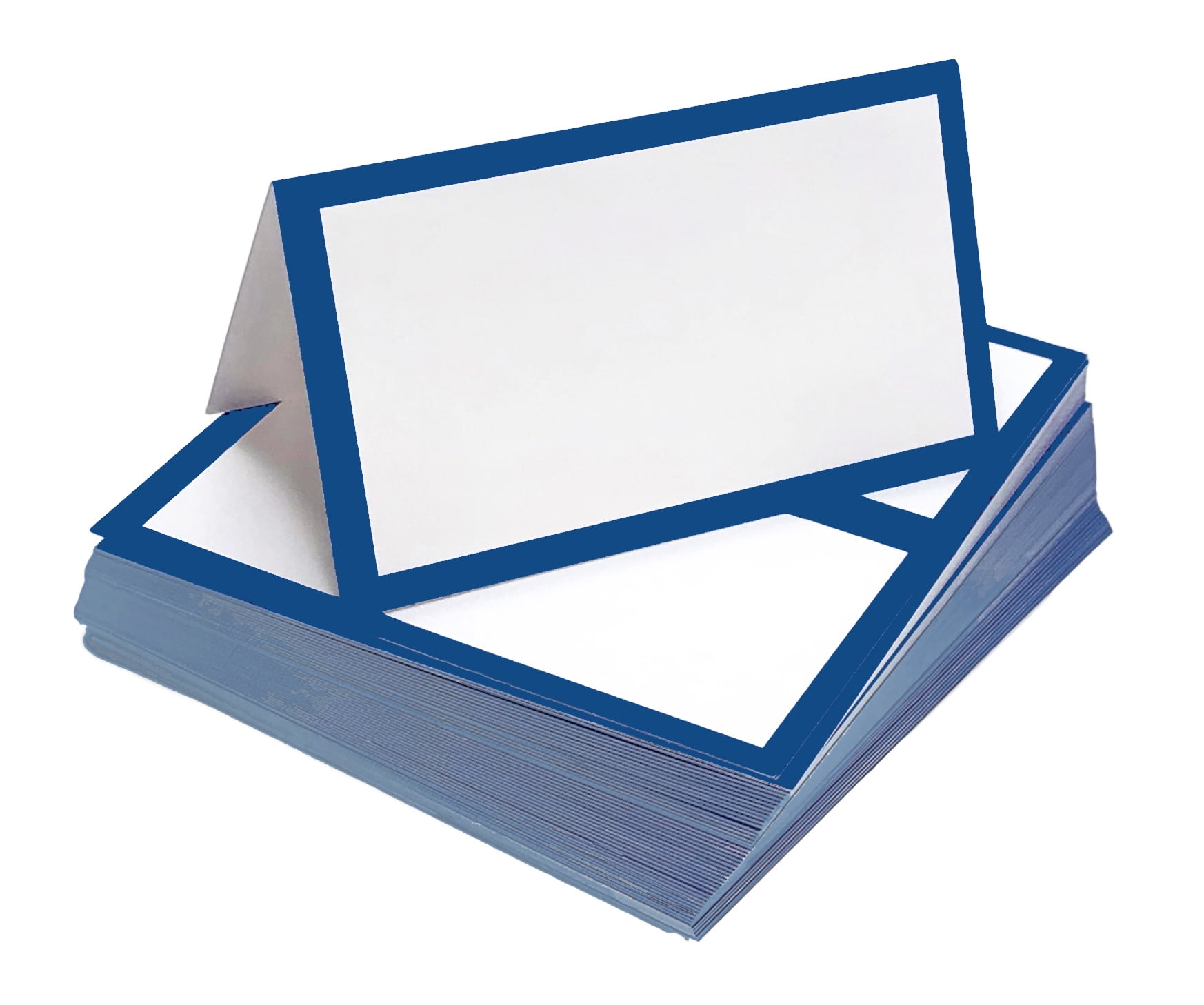 Desert Mercantile Tented Place Cards - 50 pack - Blue Folded Place ...