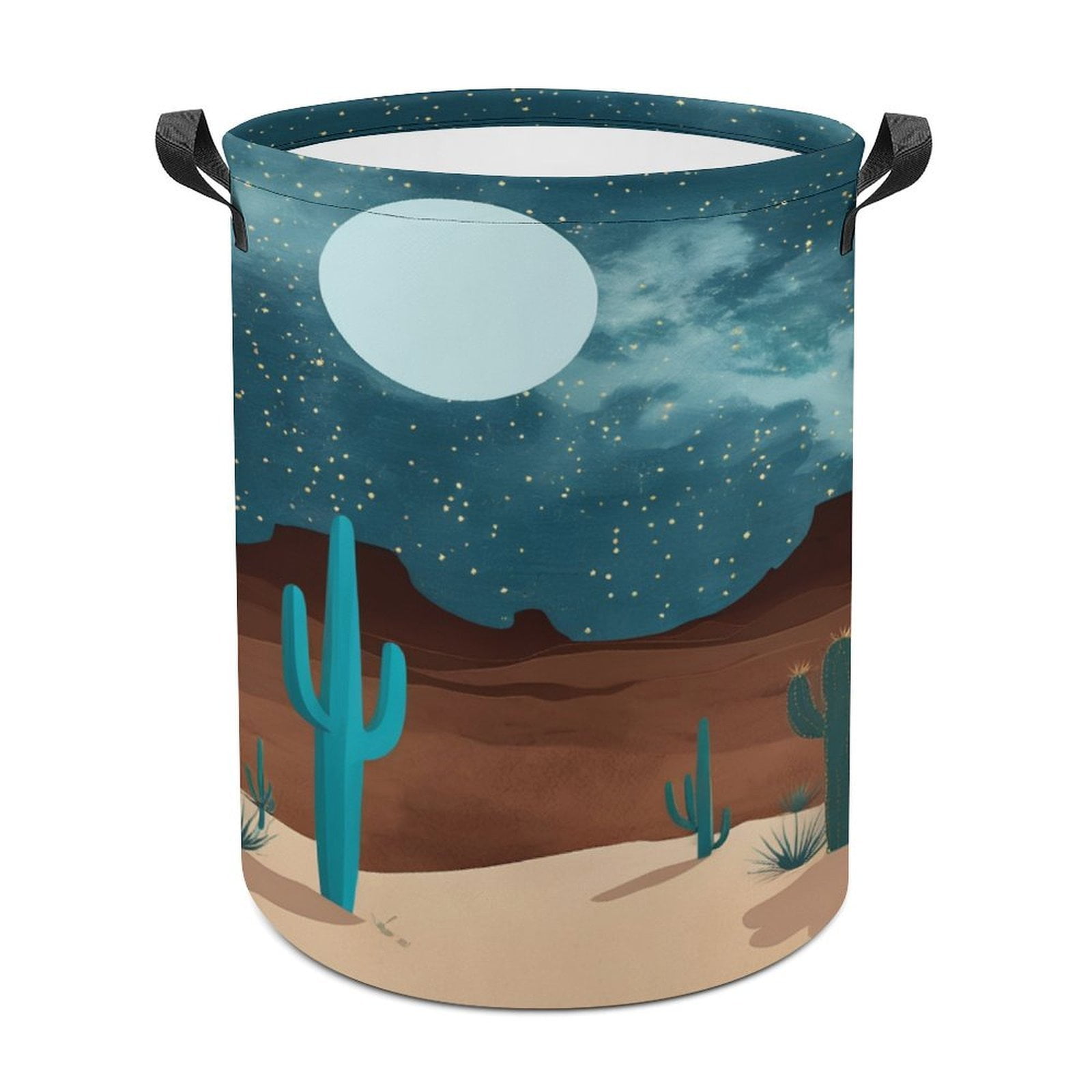 Desert Night Sky Cactus Large Dirty Clothes Hamper Foldable Laundry ...