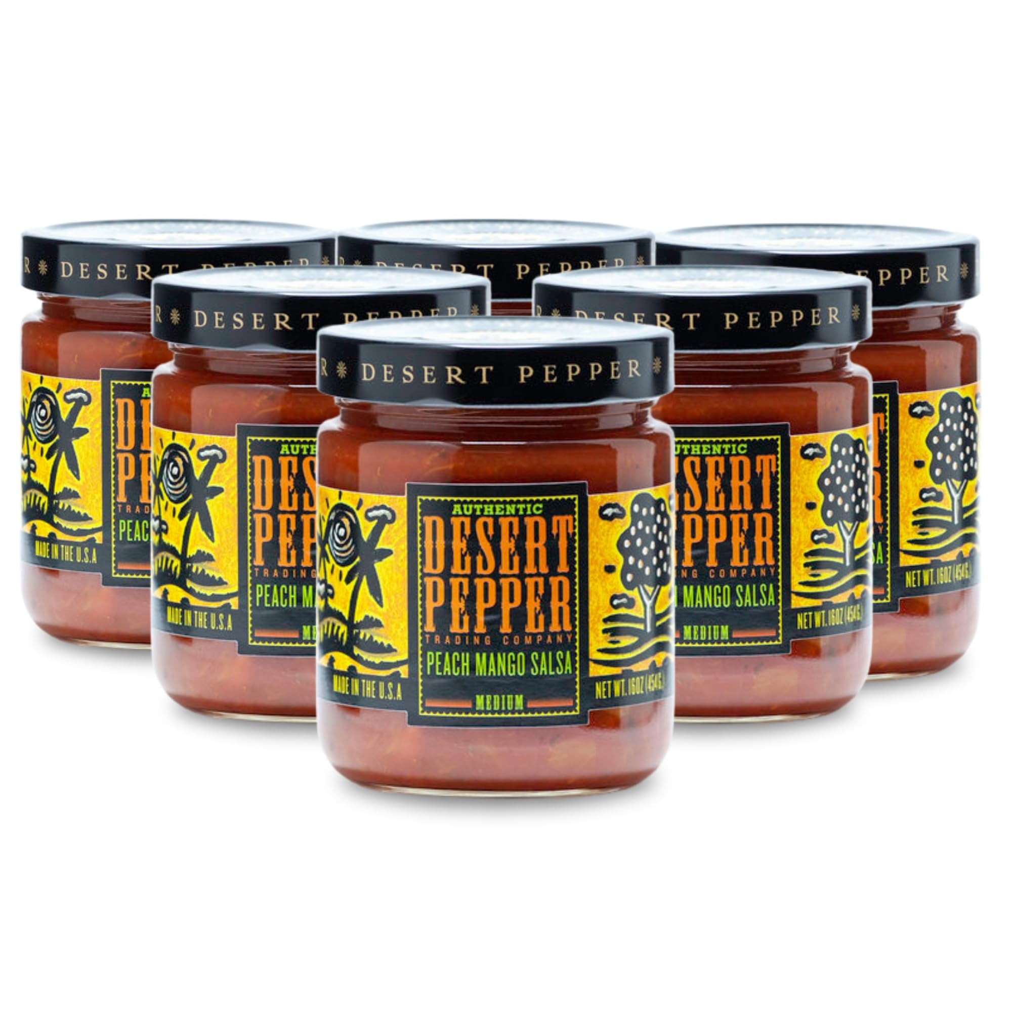 Desert Pepper Peach Mango XEF1 Salsa with Peaches, Mangos, Green Chiles ...
