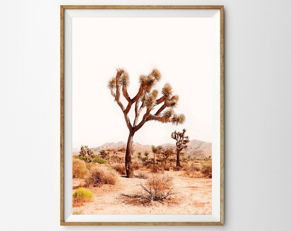 Desert Print Joshua Tree Art Southwestern Decor Bohemian Wall Art ...