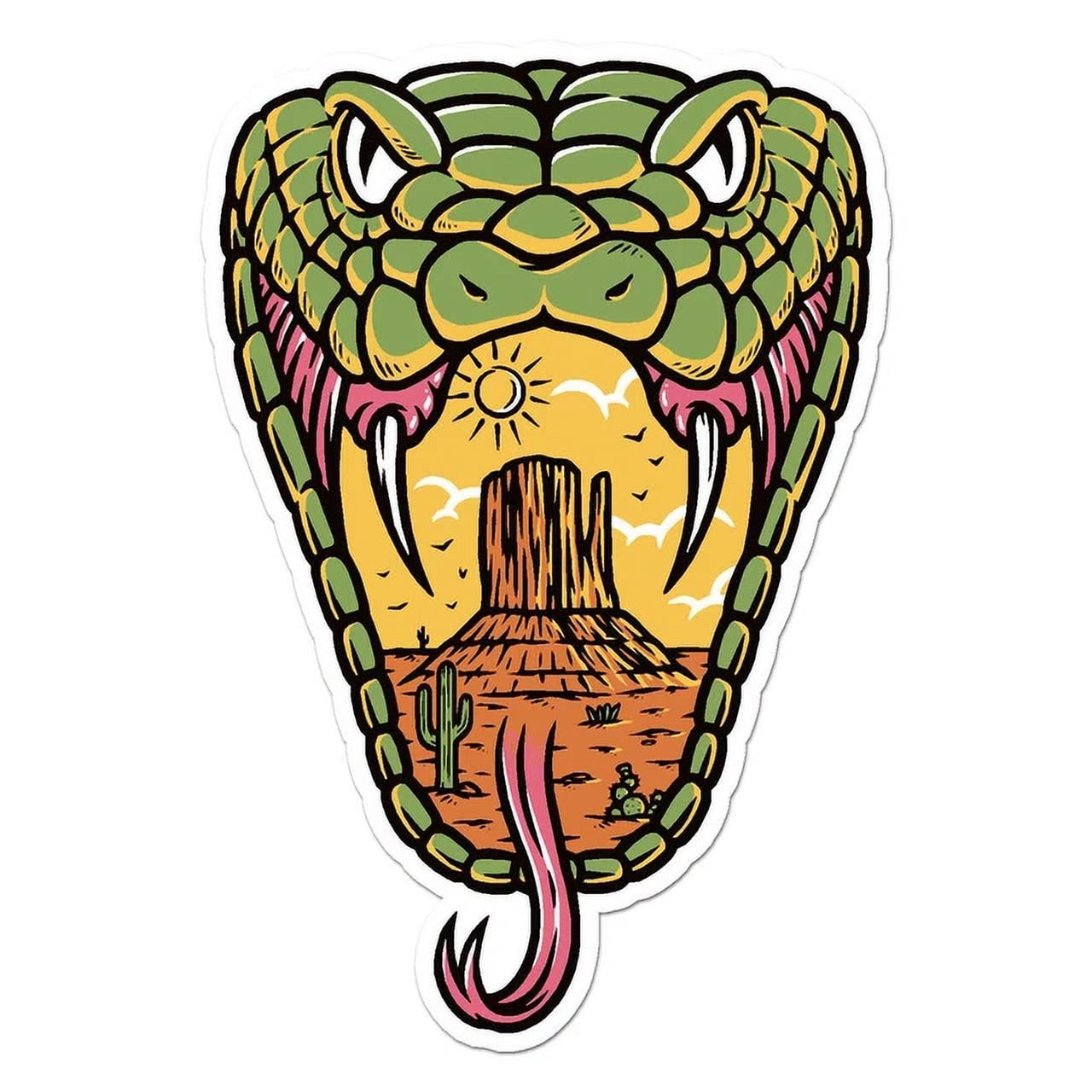 Desert Rattlesnake Sticker Phone Decal Water Bottle Stickers Car Decals ...