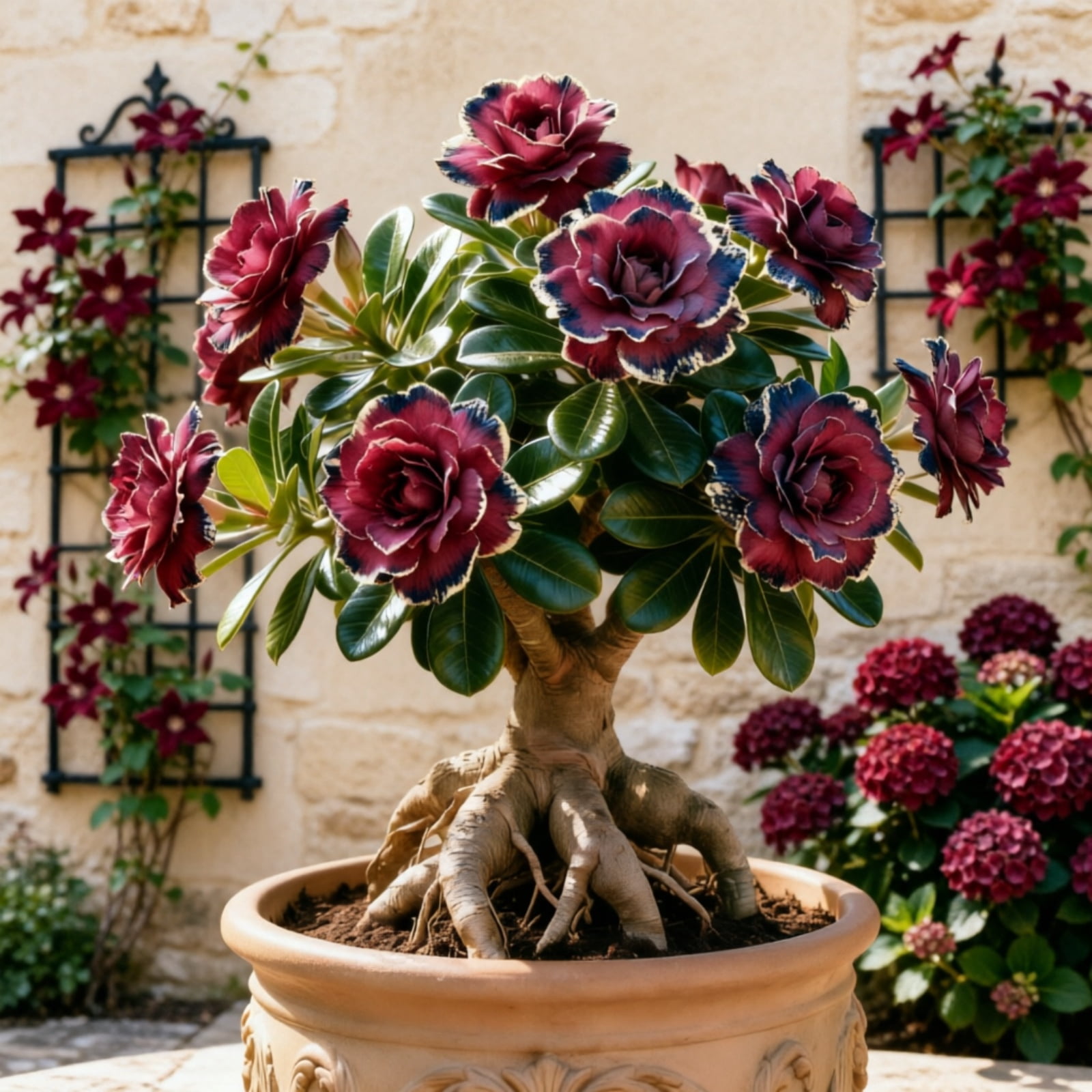 Desert Rose For Outdoor Cultivation-Long-lasting Perennial-Eye-catching ...