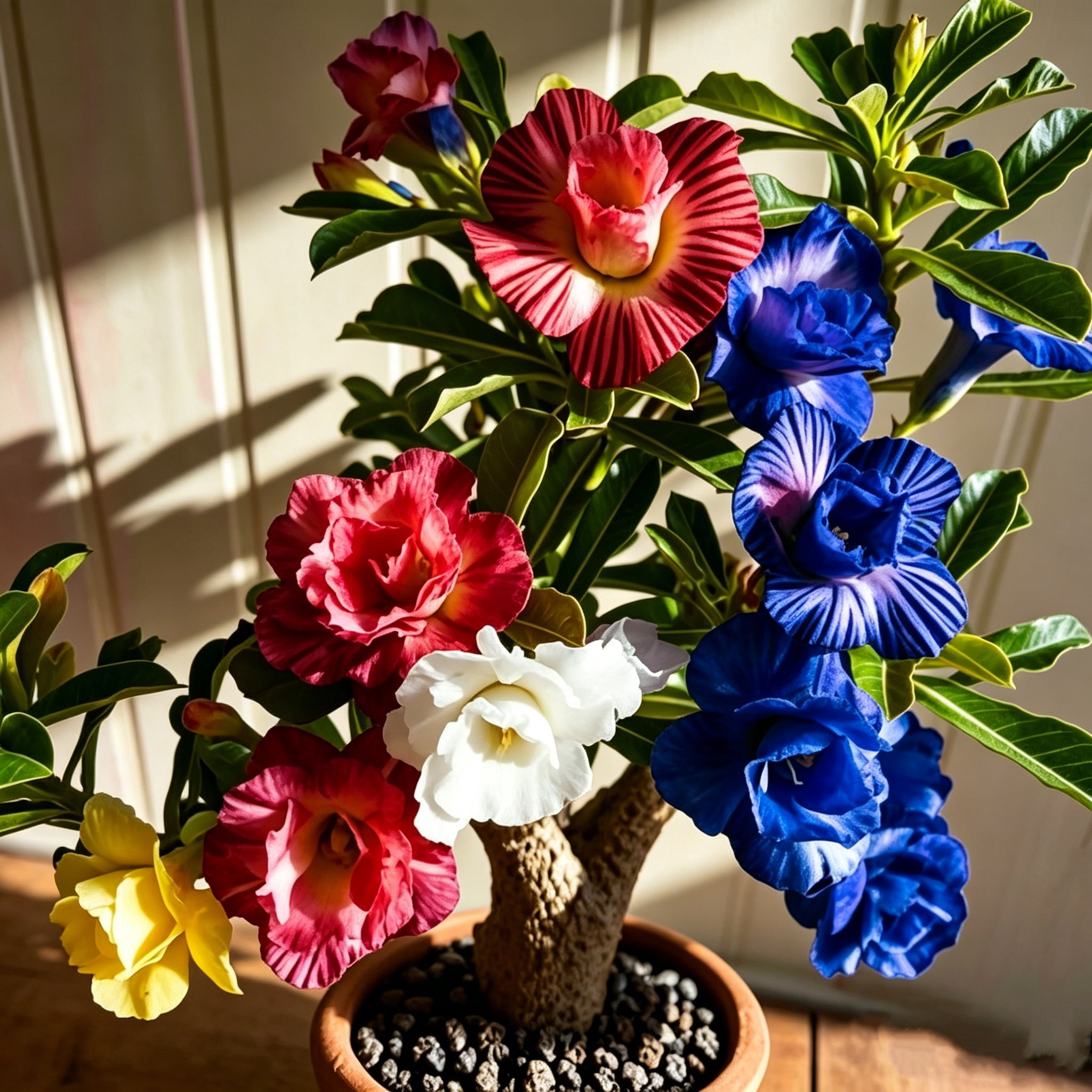 Desert Rose For Planting-Exquisite Variegated Blossoms-Natural Accent ...